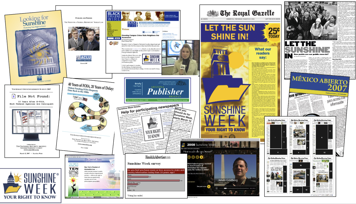 About Sunshine Week – Sunshine Week